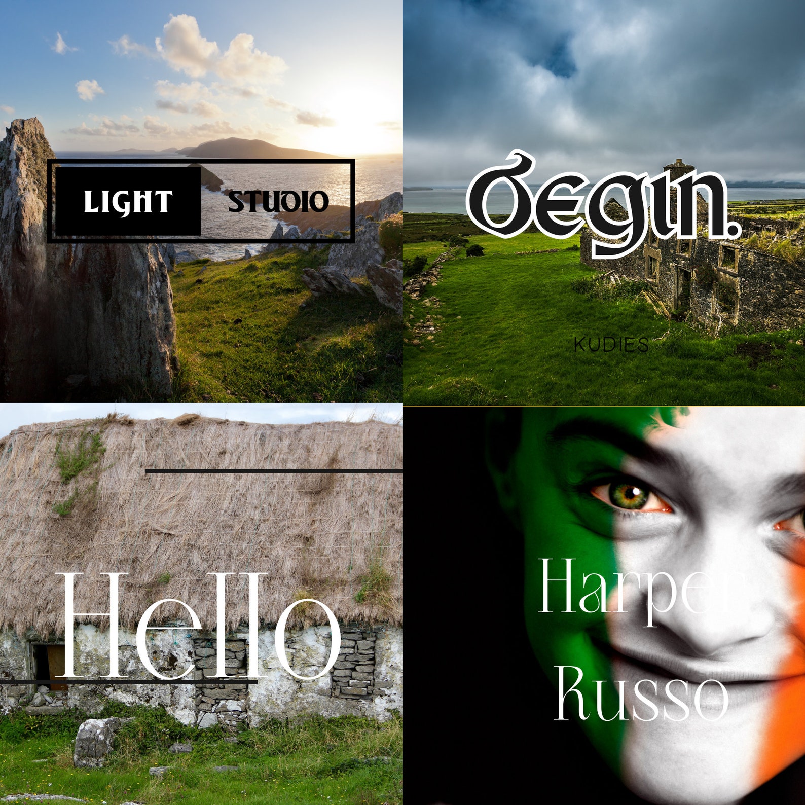 10 Irish Celtic Font Bundle Canva Fonts, Circuit Fonts, Procreate Fonts ...