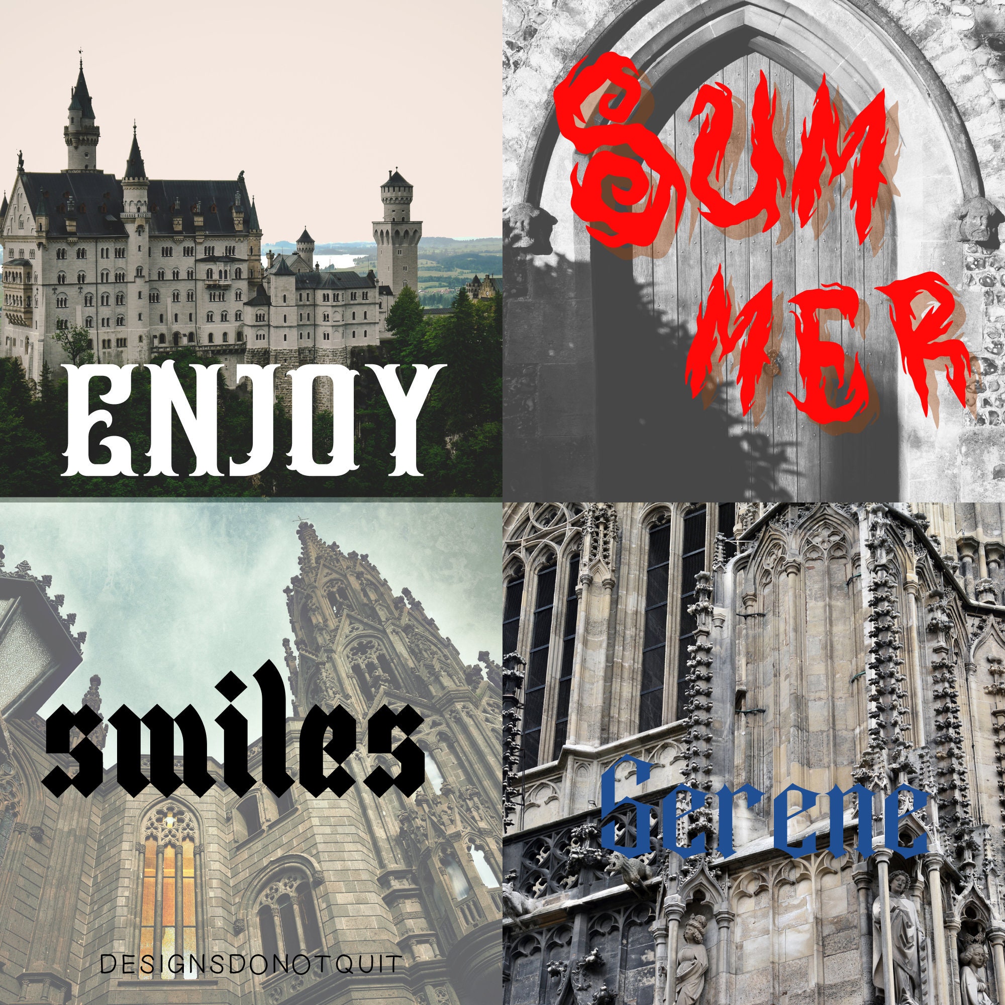 10 Gothic Font Bundle Canva Fonts, Circuit Fonts, Procreate Fonts ...