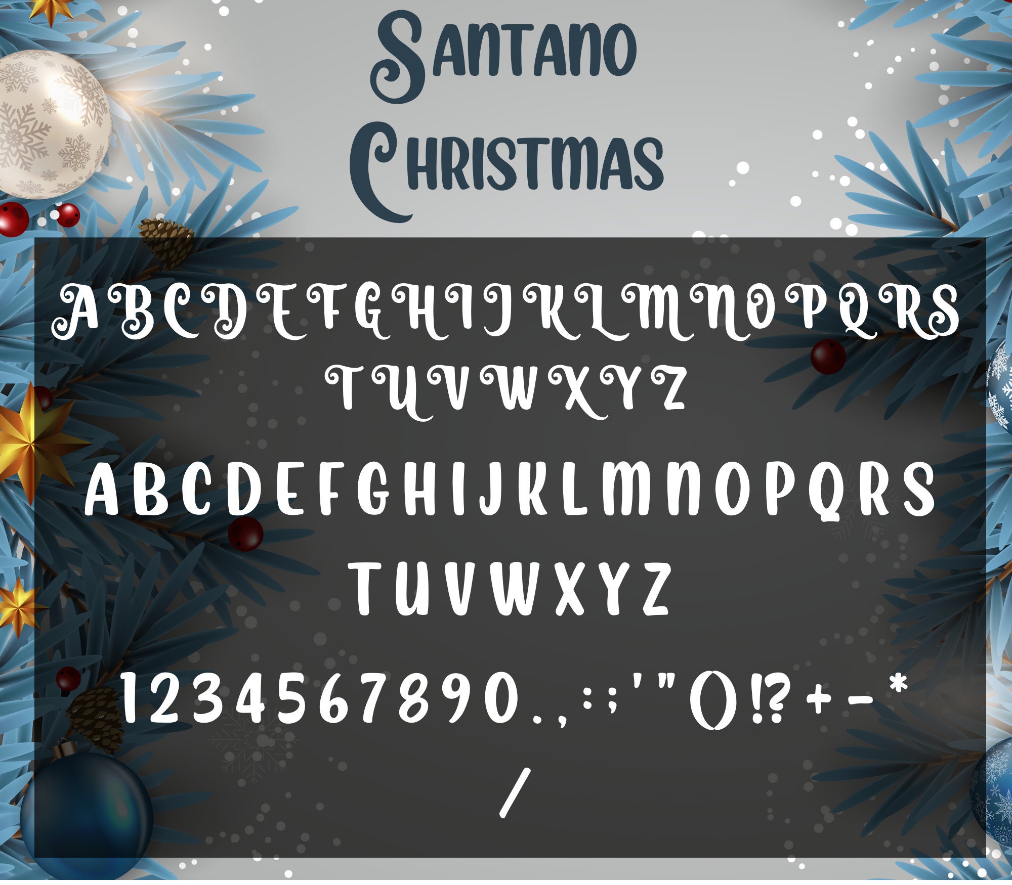 10 Christmas Fonts Bundle Canva Fonts, Cricut Fonts, Procreate Fonts ...