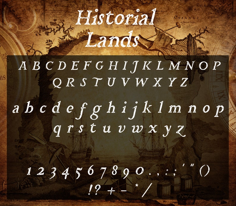 10 Historic Fonts Bundle Canva Fonts, Cricut Fonts, Procreate Fonts ...