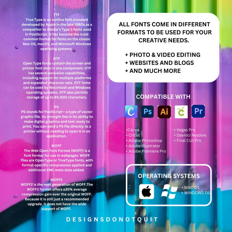 40+ Graffiti Fonts "ttf, WOFF, WOFF2, PS, Formats Included" Fonts for ...