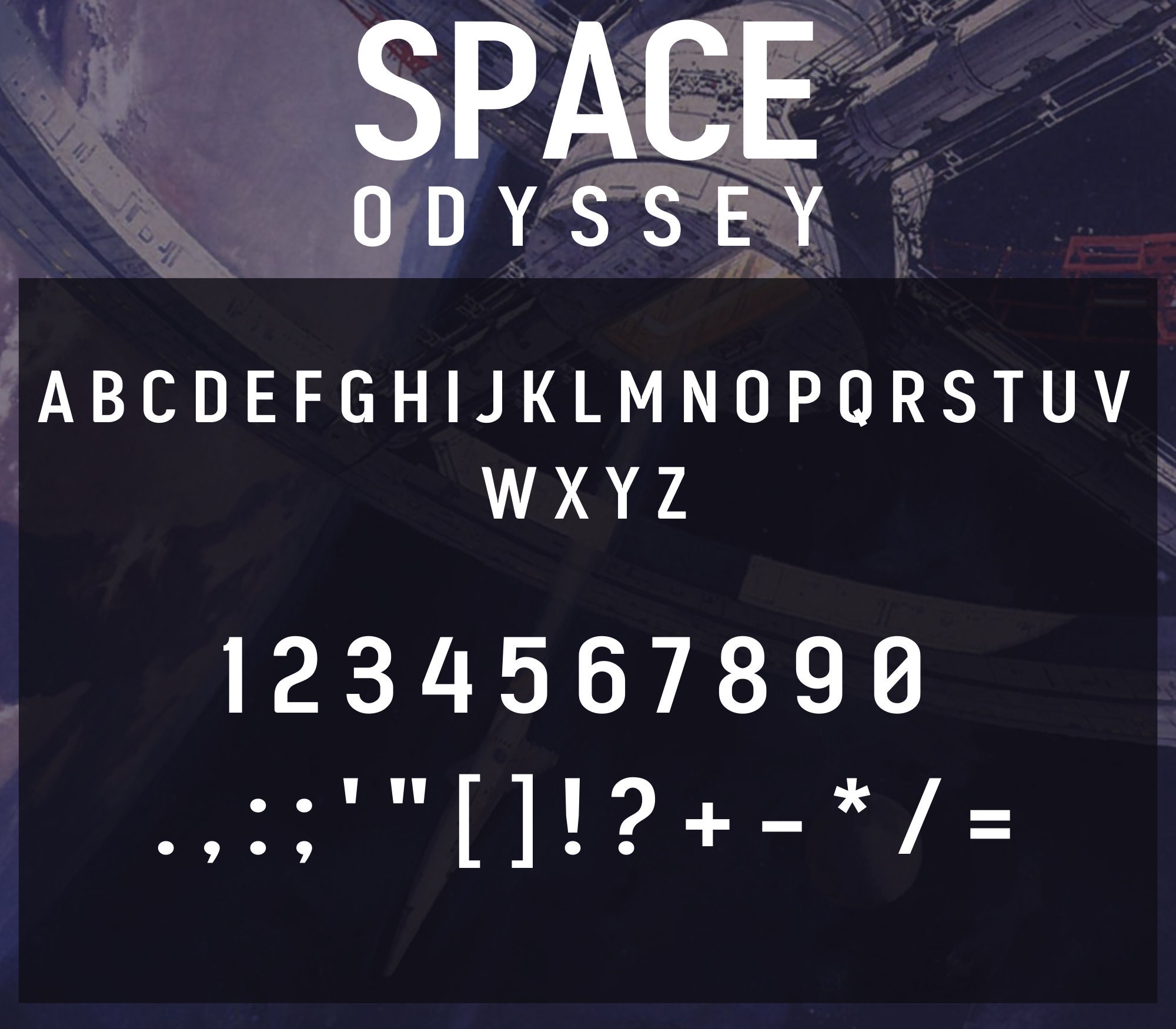 9 Space Fonts Bundle Canva Fonts, Cricut Fonts, Procreate Fonts ...