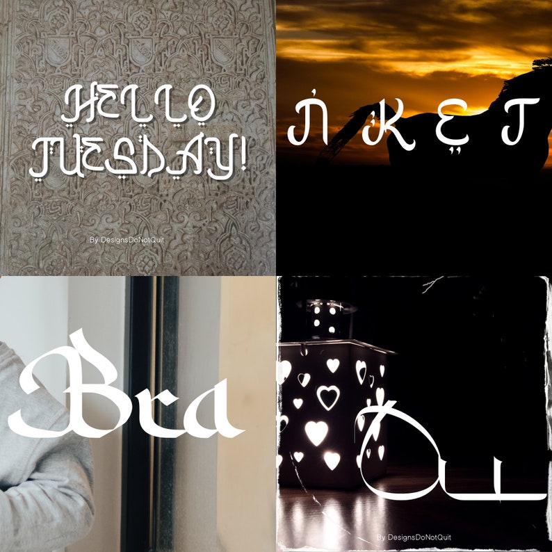 10 Arabic Font Bundle Canva Fonts, Circuit Fonts, Procreate Fonts ...