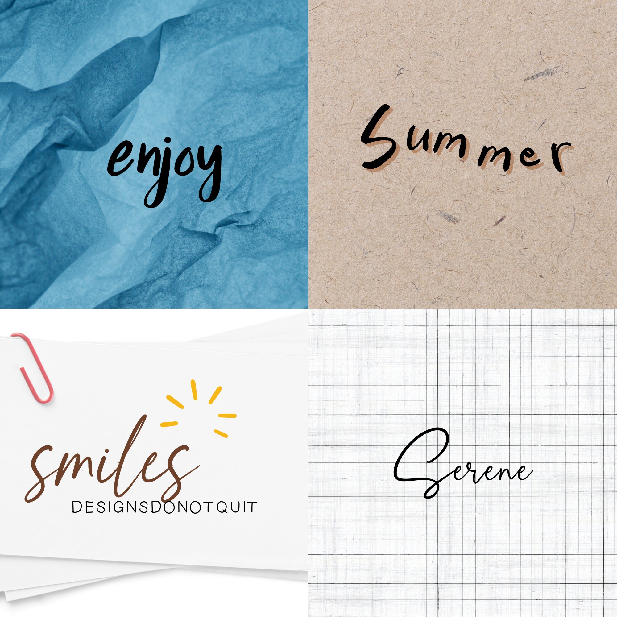 9 Handwritten Font Bundle Canva Fonts, Circuit Fonts, Procreate Fonts ...