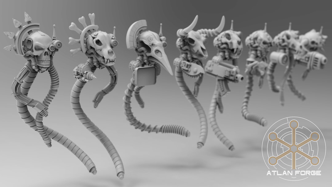 Skull Drones by Atlan Forge - Etsy