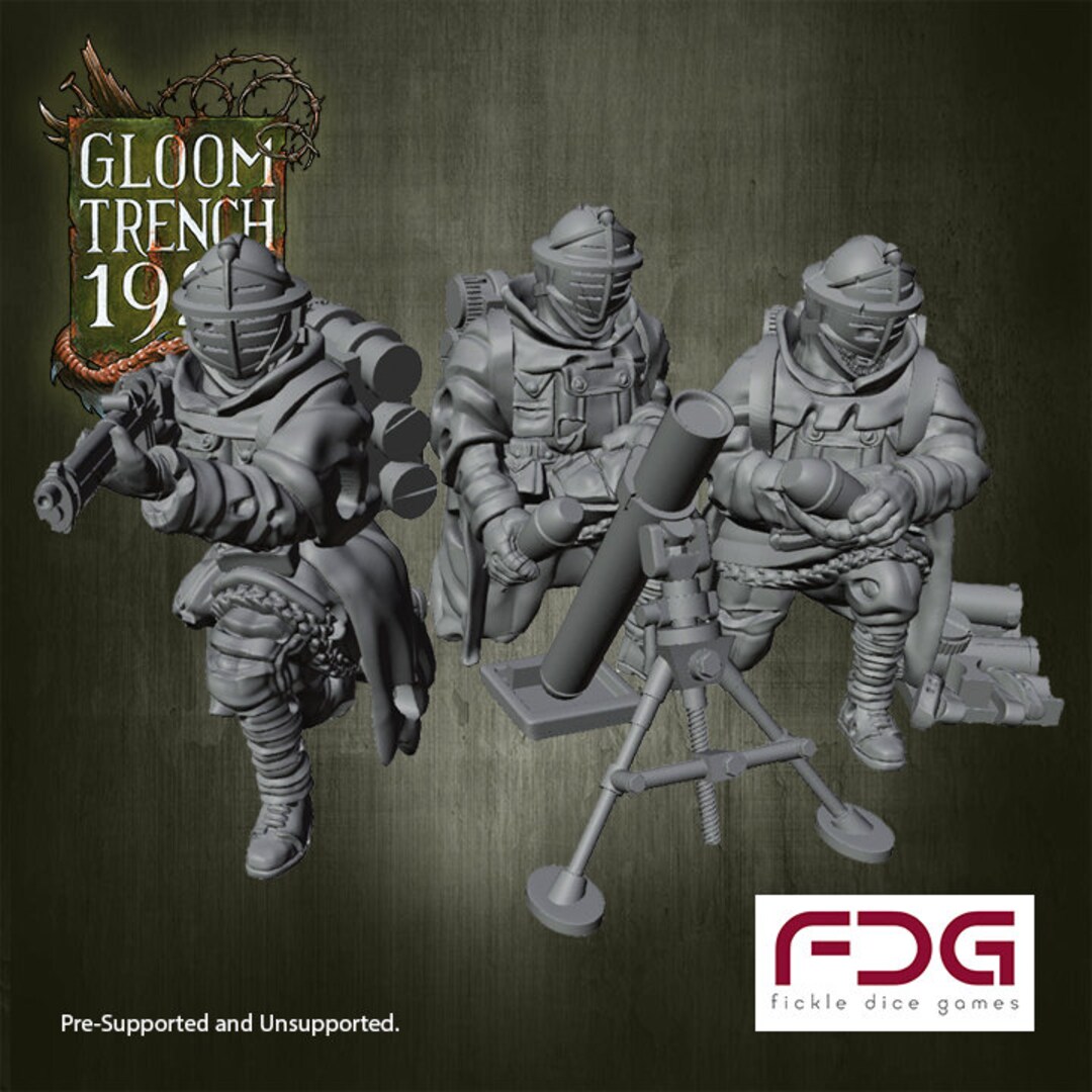 Mortor Team for Gloom Trench - Etsy