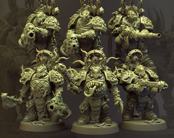 Abyss Champions Set 8 Poses Immaterium God Miniatures - Etsy