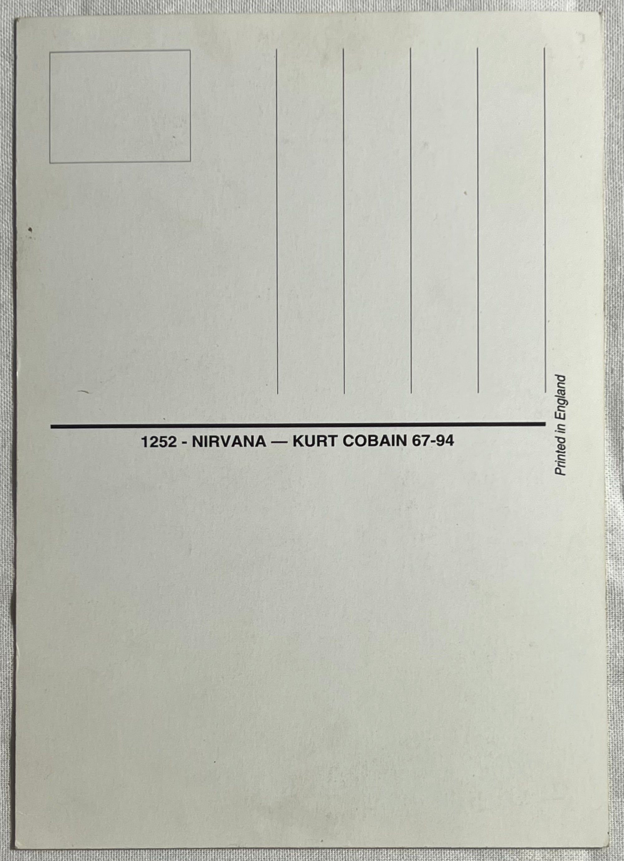 Vintage Unused Kurt Cobain 1967-1994 Postcard Nirvana - Etsy