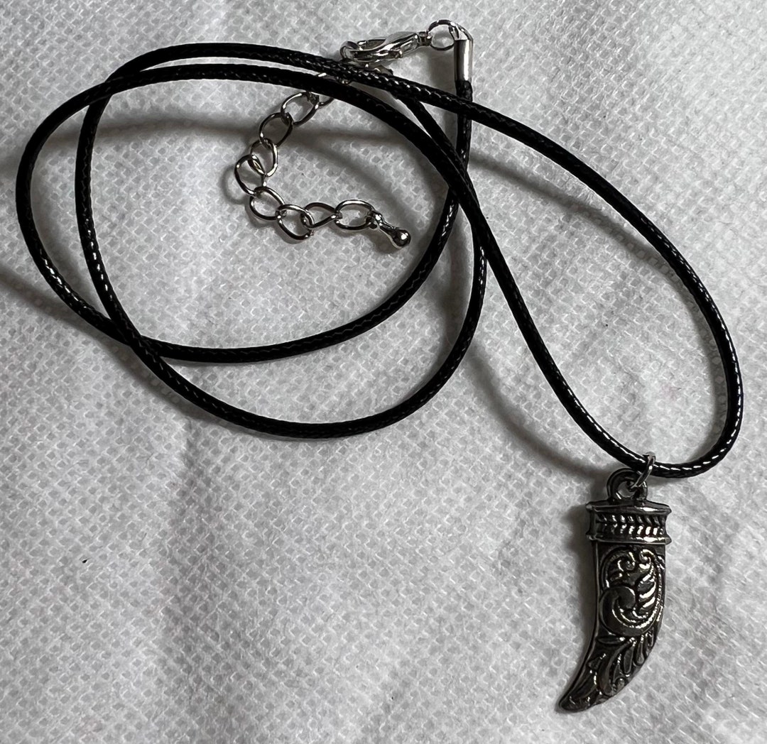Viking Horn Necklace NEW GIFT Handmade Carved Detail Drinking Cup Style ...