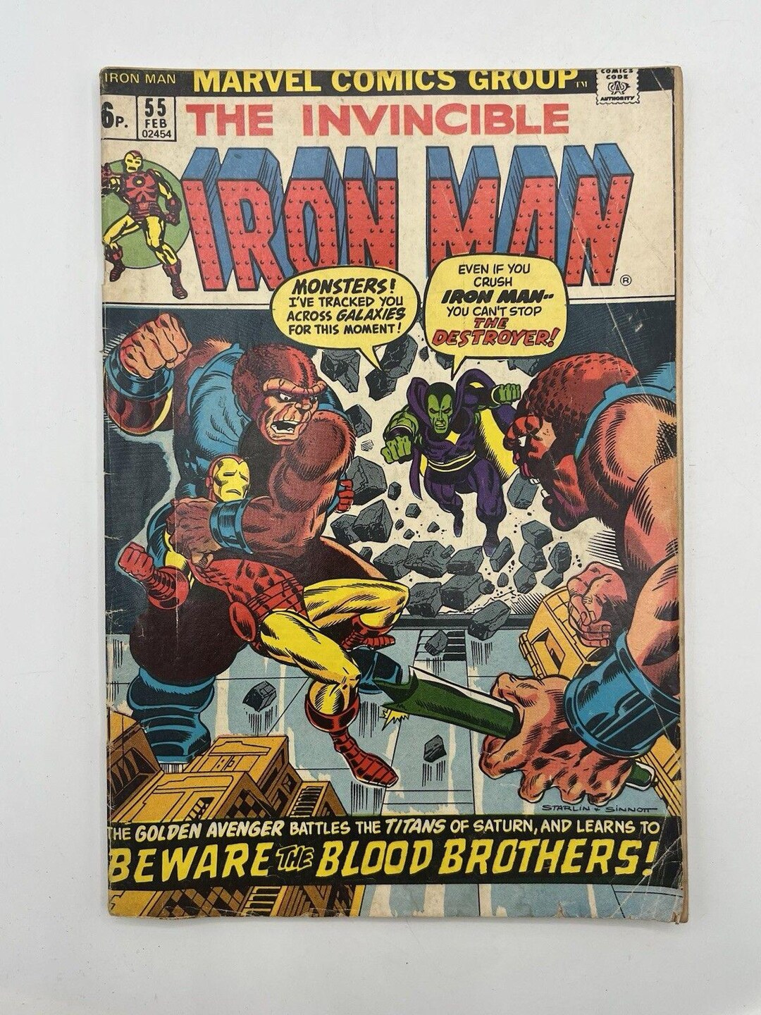 The Invincible Iron Man Issue #55 Marvel Comics February 1972 First ...