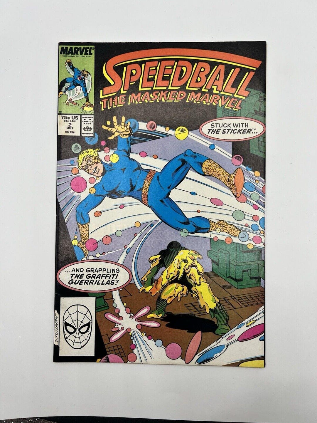 Speedball the Masked Marvel Comics Issue #2 Oct 1988 Great Condition ...