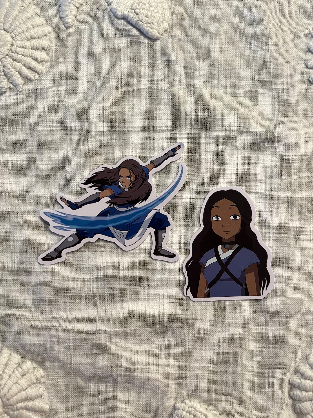 Avatar: the Last Airbender Glossy Vinyl Stickers Katara Water Bending ...