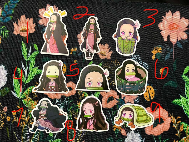 Demon Slayer Matte Vinyl Stickers Nezuko Stickers Pick Your Favorites ...