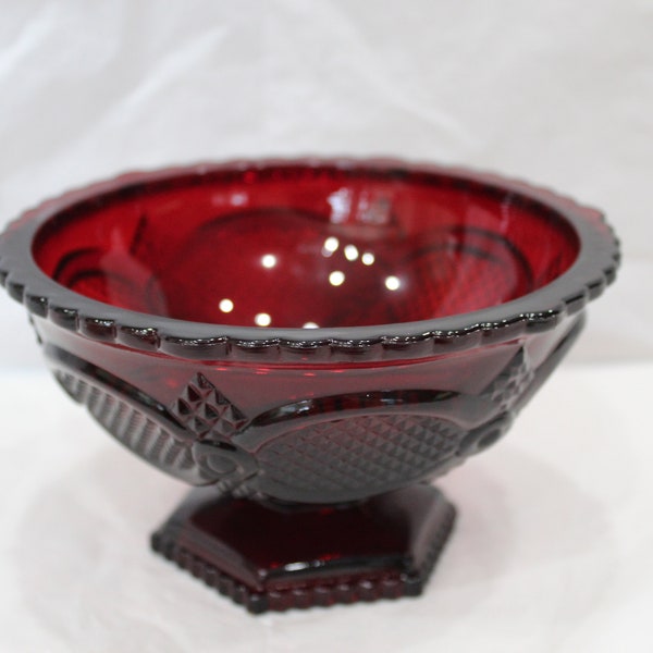 Ruby Red Dish - Etsy