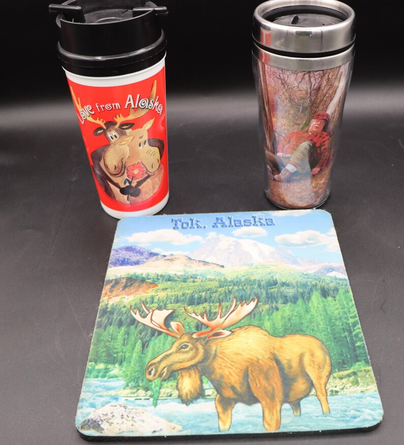 Alaskan Themed Assortment of 12 Pieces Includes Cap, Coasters, Picture ...