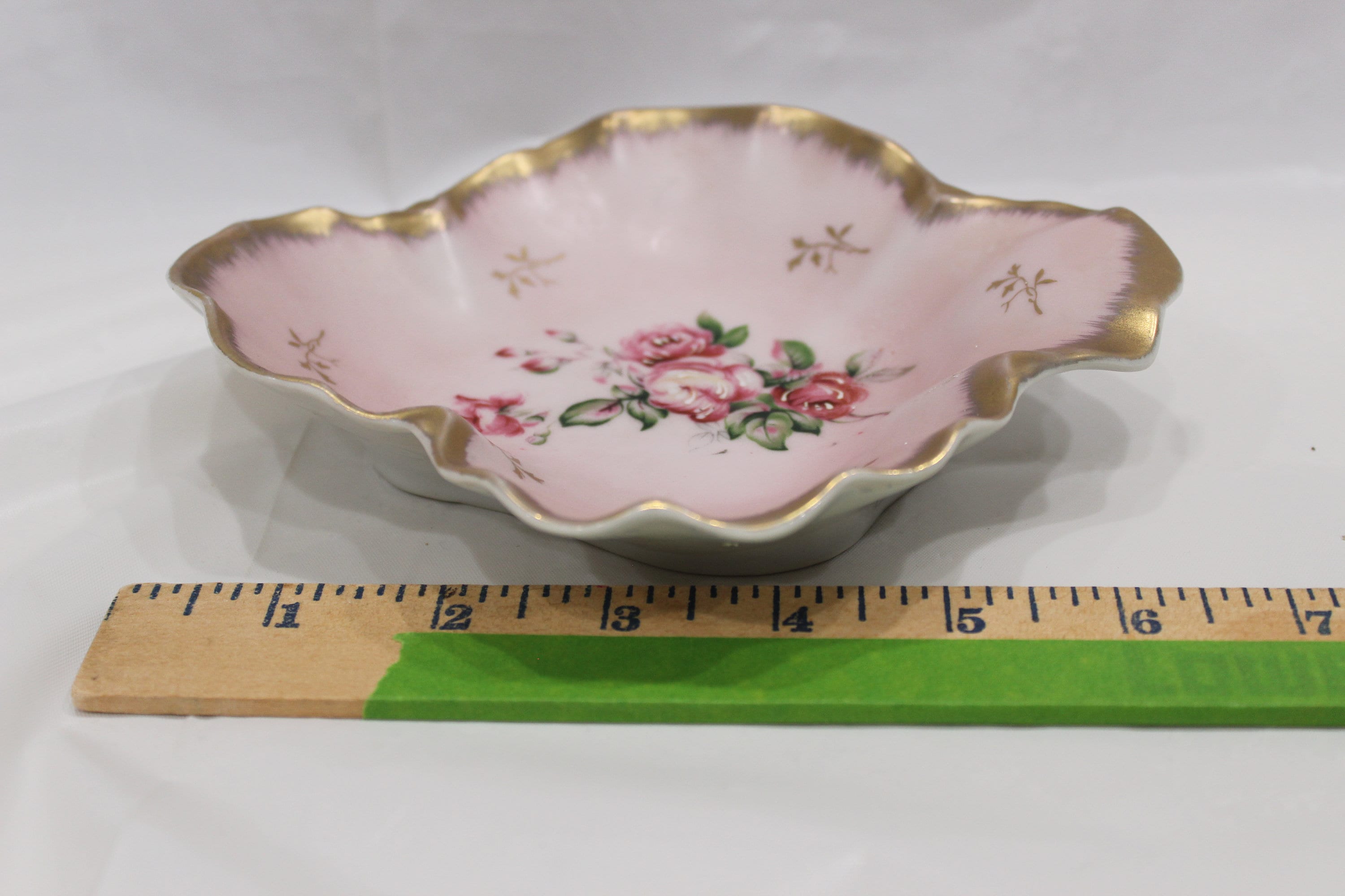 Vintage Lefton China Hand Painted Pink Roses on Pink - Etsy