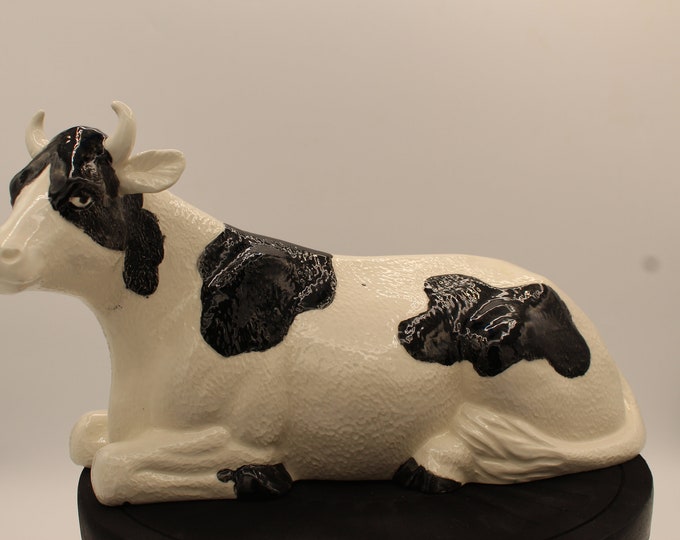 Vintage Ceramic Hand-crafted Holstien Cow - Etsy