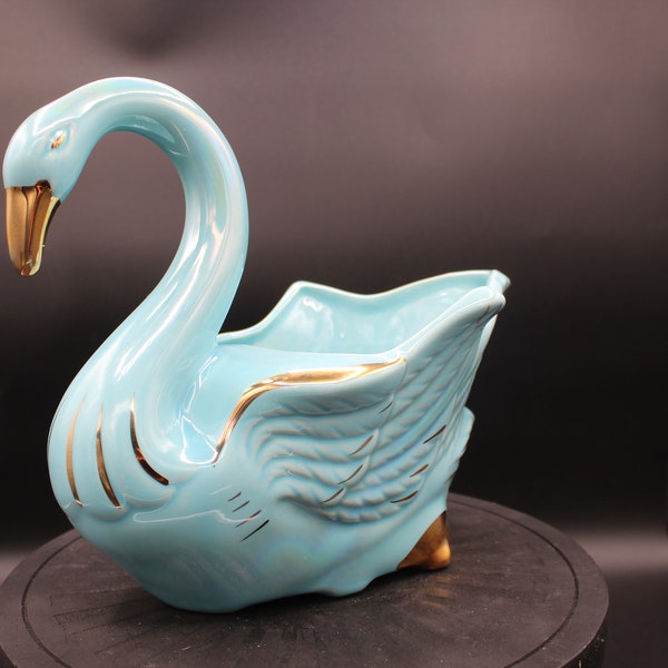 Ceramic Swan Planter - Etsy