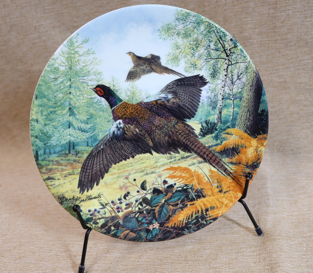 Vintage Bradford Exchange Royal Grafton "pheasants in Flight" by Derek ...
