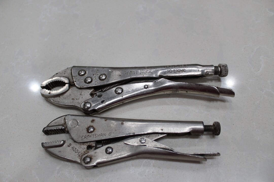 Set of Vintage Craftsman 7 and Great Neck Grip 9 Vice Grips - Etsy