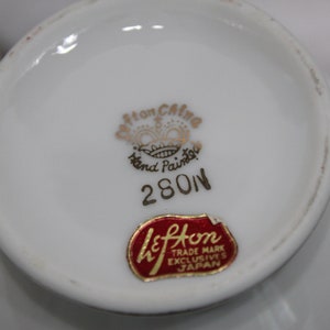 Vintage Lefton Hand Painted China 25th Anniversary Creamer and Sugar ...