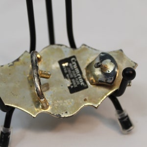 Vintage Crumrine Two Toned Heavy Silverplate on Jeweler's Bronze Floral ...