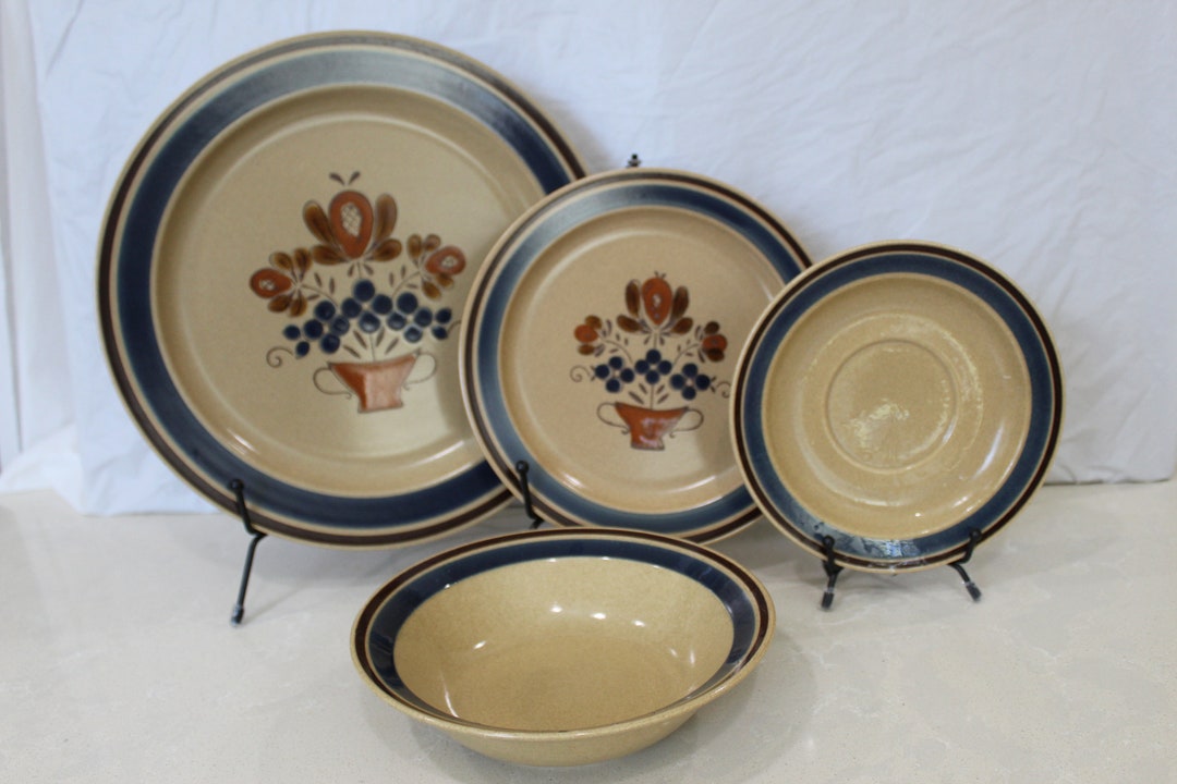 Vintage Newcor Coronet Stoneware 4 Piece Place Setting 2 Sets Available ...