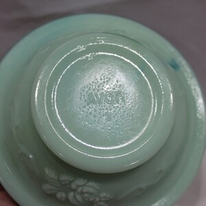 Vintage Avon Green Jadeite Slag Glass/ Marbleized Glass Victorian Bath ...