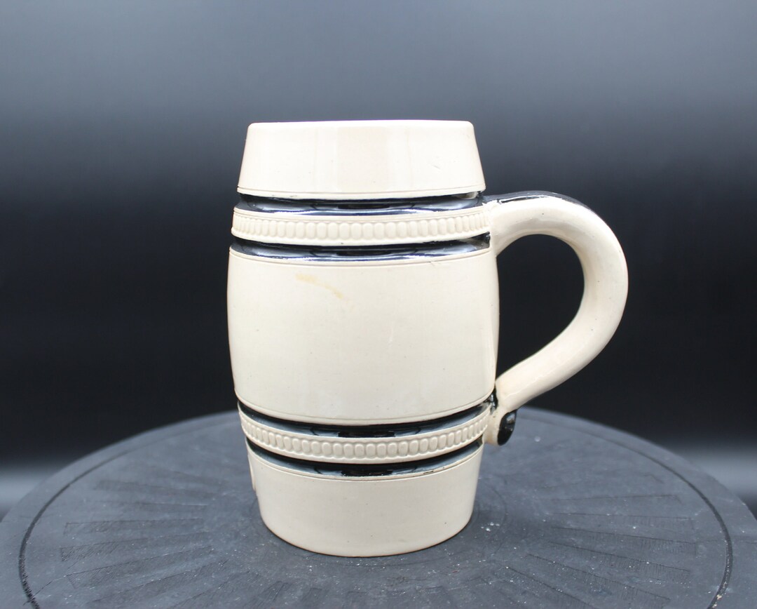 Vintage Stoneware Hand Painted Beer Keg Mug Made in Germany - Etsy