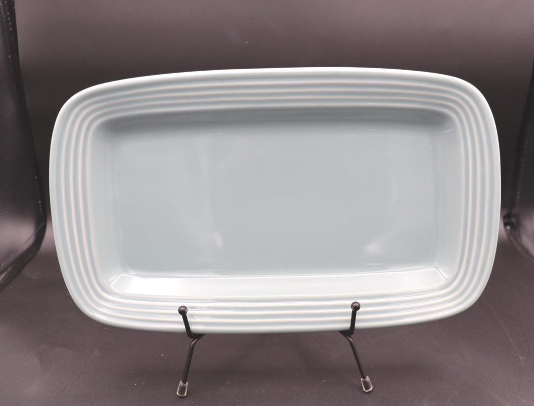 Vintage Oneida Slate Blue Stoneware Culinaria 13" Bread Tray - Etsy