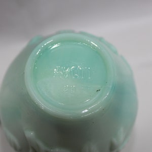 Vintage Avon Green Jadeite Slag Glass/ Marbleized Glass Victorian Bath ...