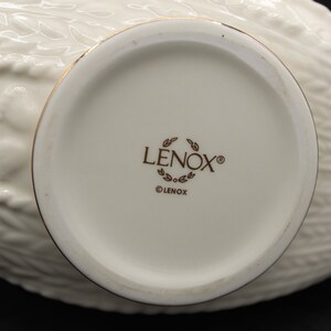 Vintage Lenox China Fruits of Life 10" Cornucopia Ivory With Gold Trim ...