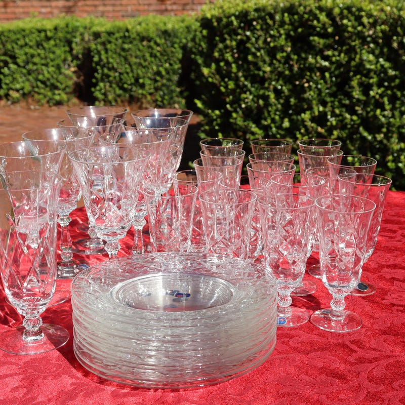 Crystal Heisey Goblets - Etsy