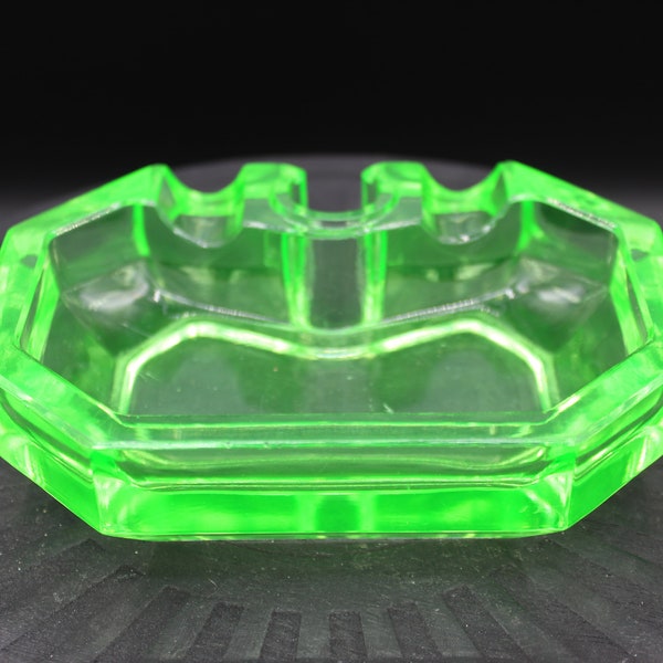 Uranium Glass Vintage Ashtray - Etsy