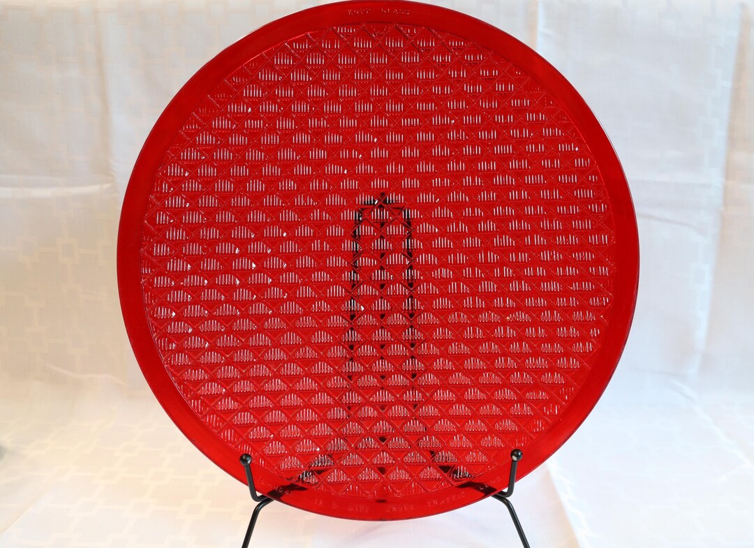 Vintage Kopp Glass TL-4641 12" Wide Angle Traffic Lens Red Glass ...