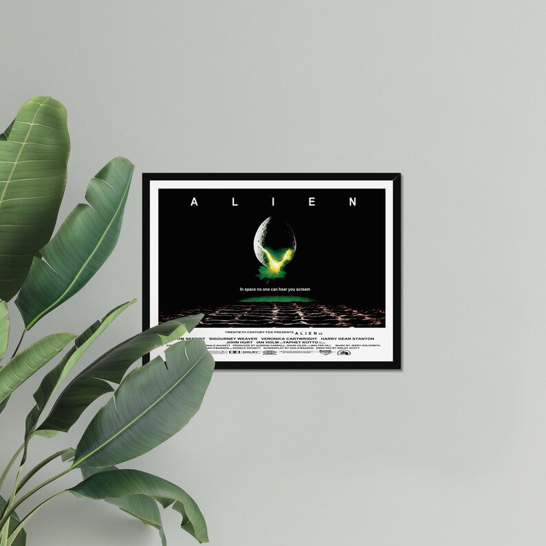 Alien Movie Poster 24x18 Plus 5 Lobby Cards 8x10 Art Digital Download High Quality Image 300 Dpi ...