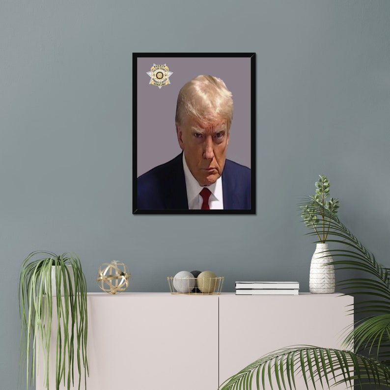 Iconic Trump Mugshot Digital Download High Super Quality Image - Etsy