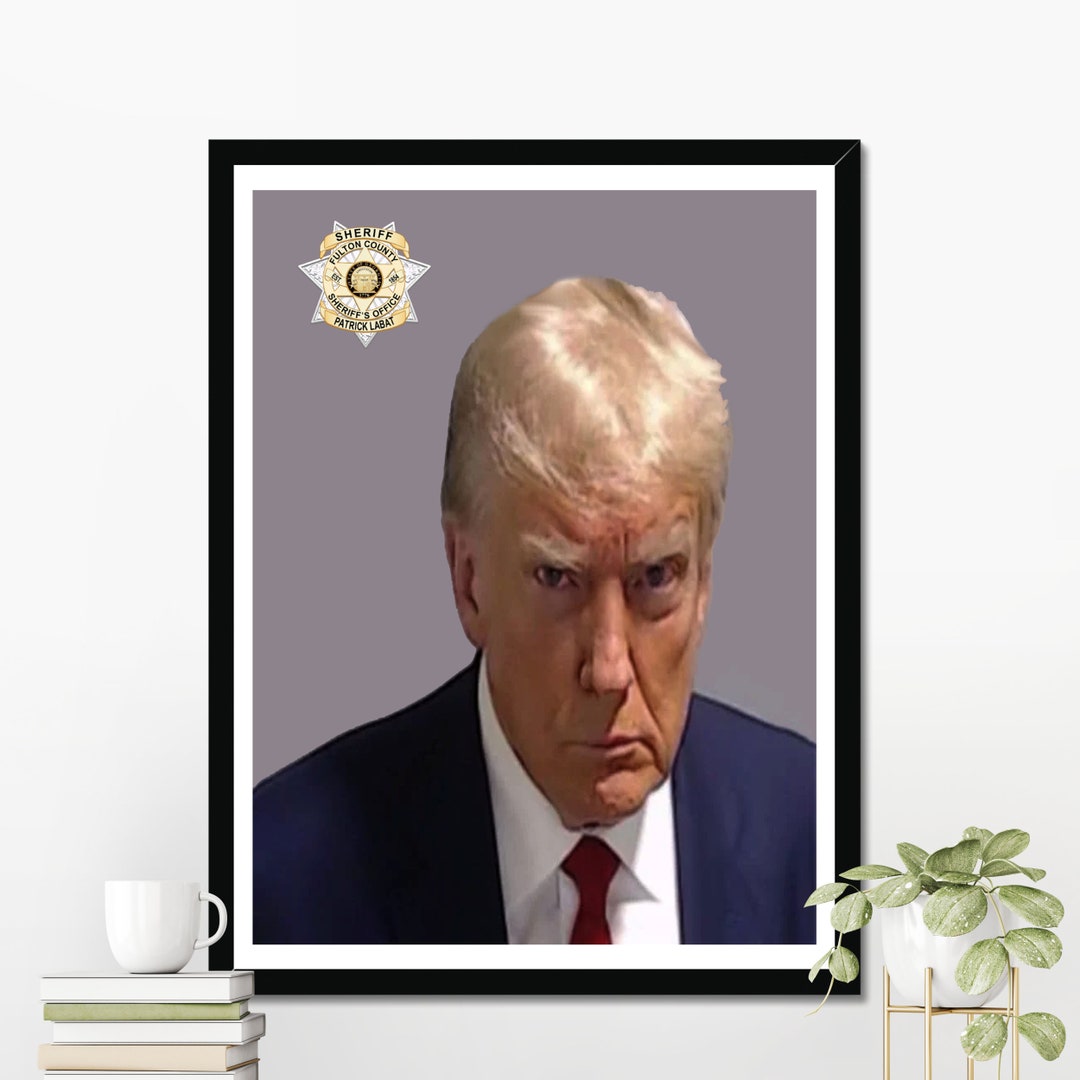 Iconic Trump Mugshot Digital Download High Super Quality Image - Etsy