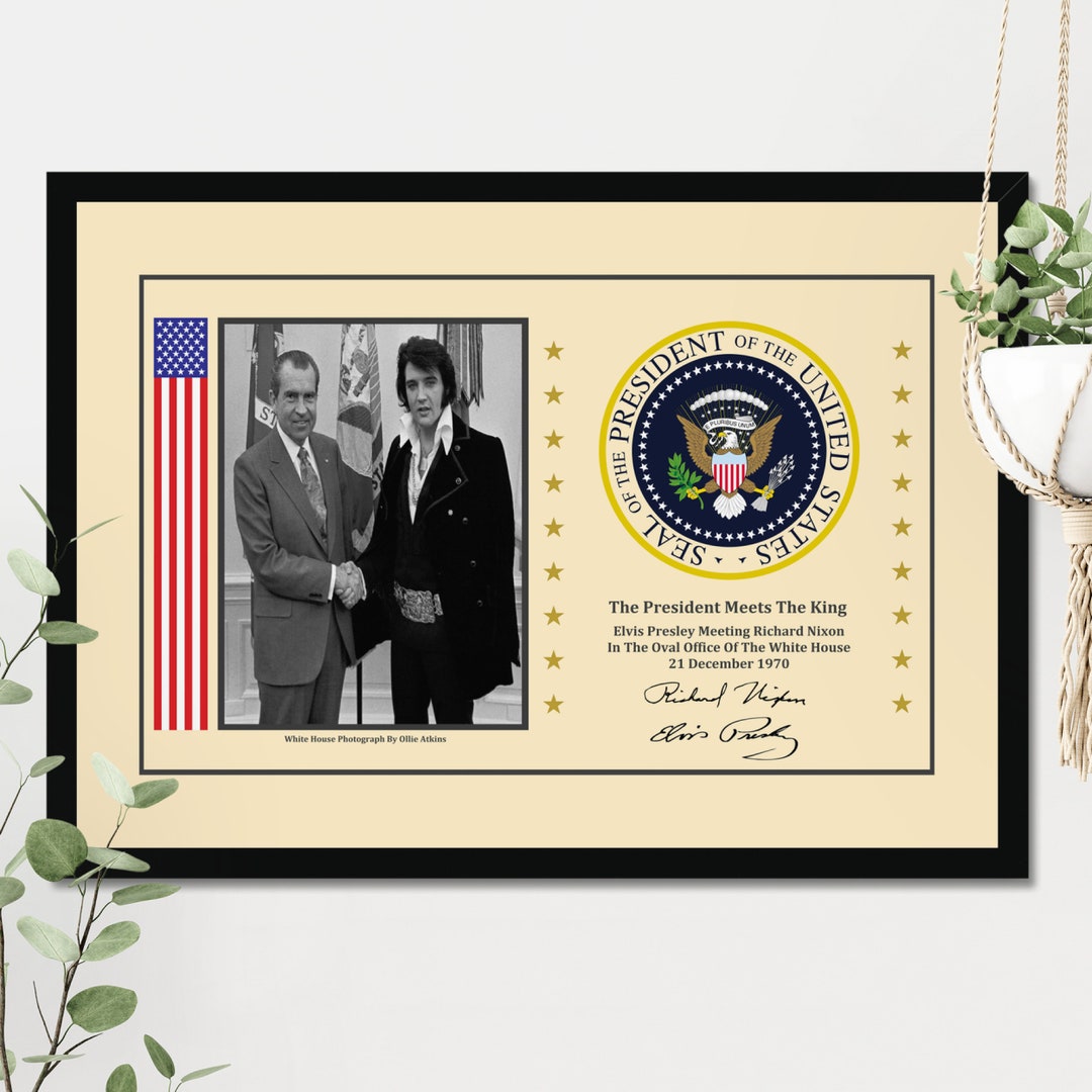 Elvis Meets Nixon Plaque A2 Digital Download High Quality Image 300 Dpi ...