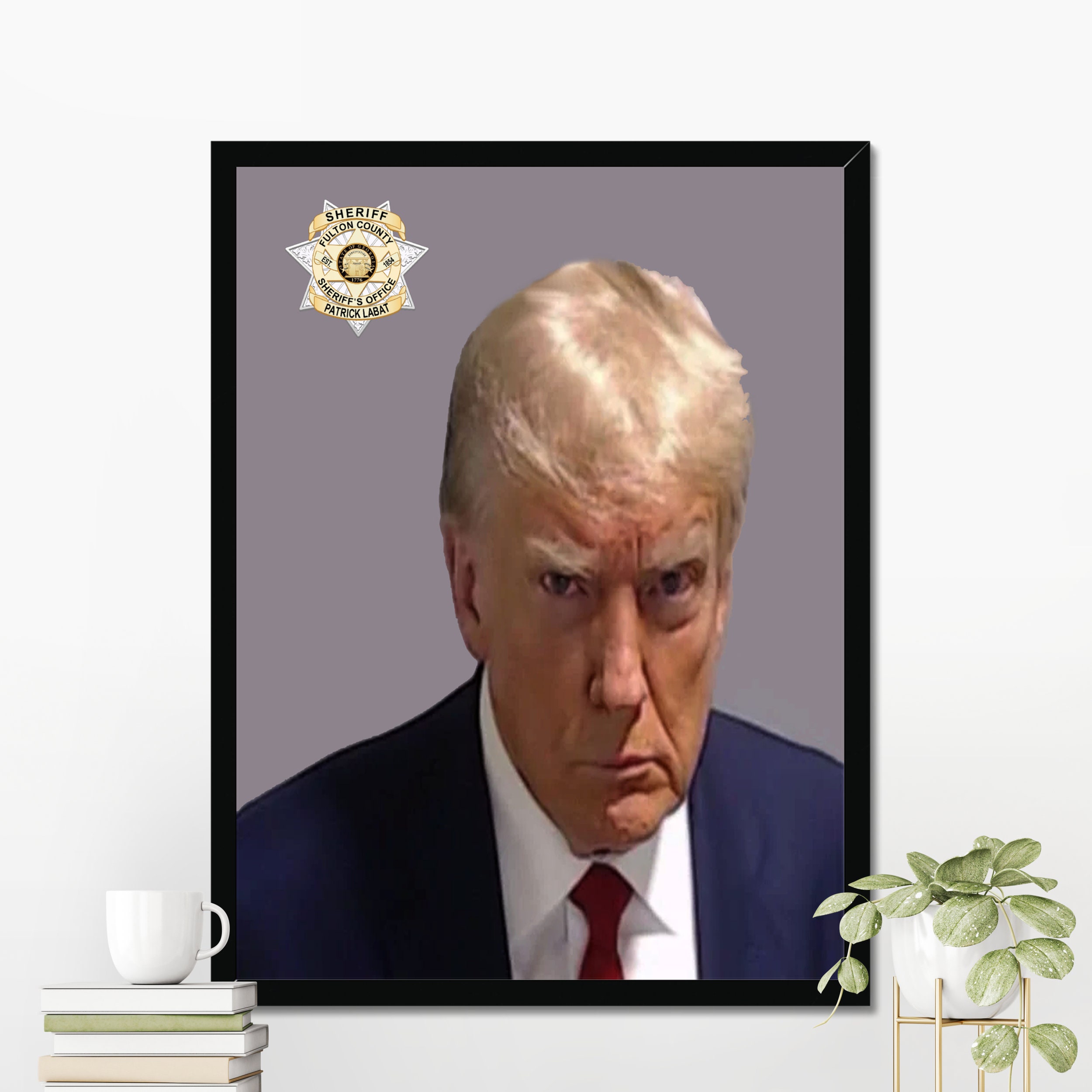 Iconic Trump Mugshot Digital Download High Super Quality Image - Etsy