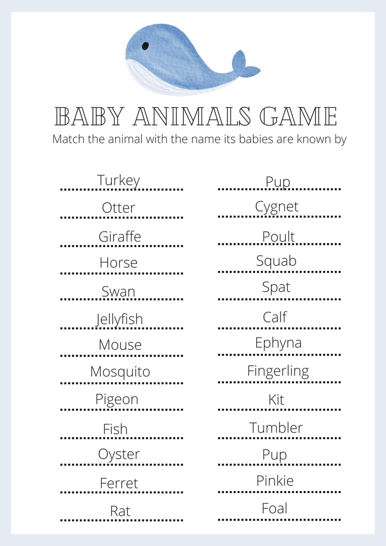 Nautical Baby Shower Game Bundle | Printable Baby Shower Games ...