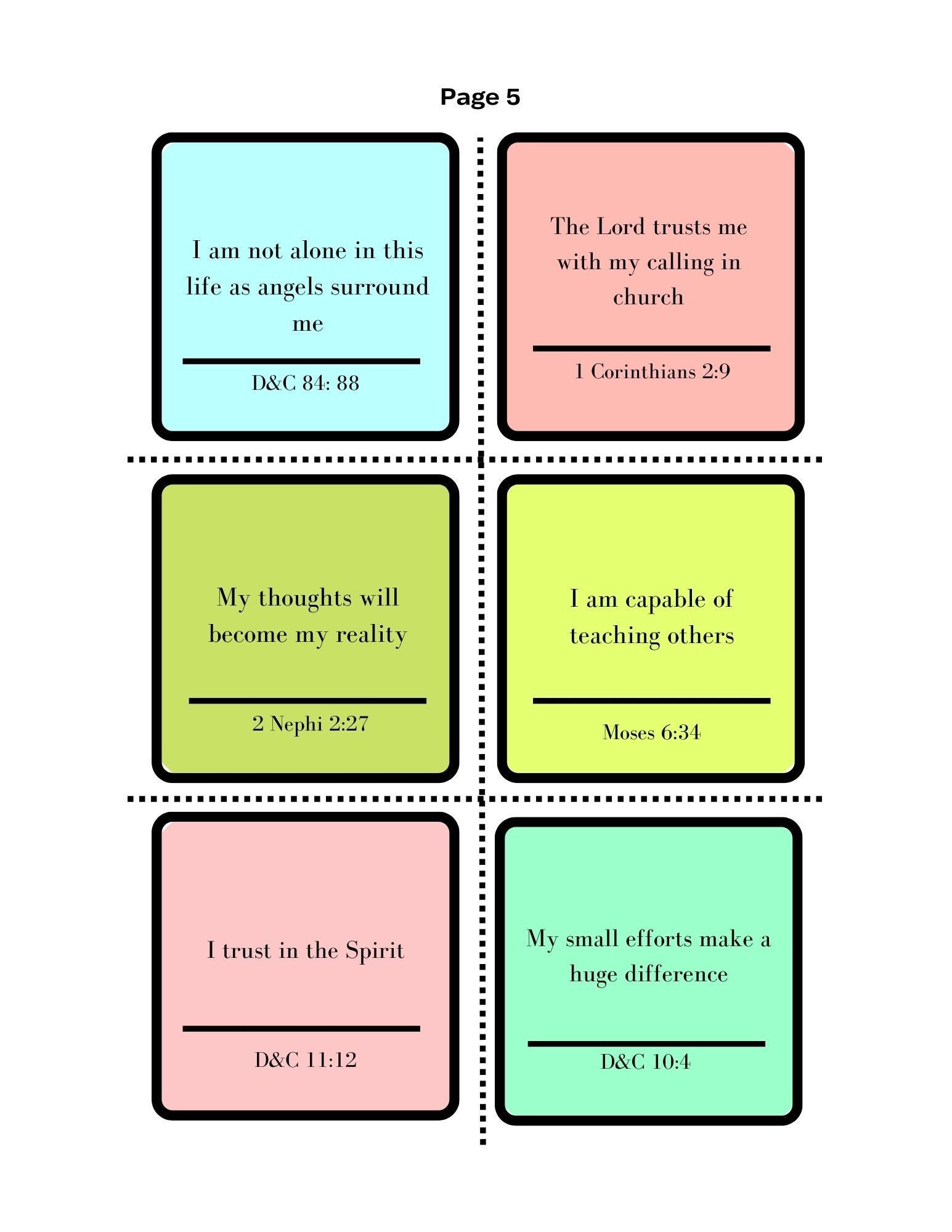 LDS Gospel Affirmation Cards | Affirmation Cards for LDS | 52 Weekly ...