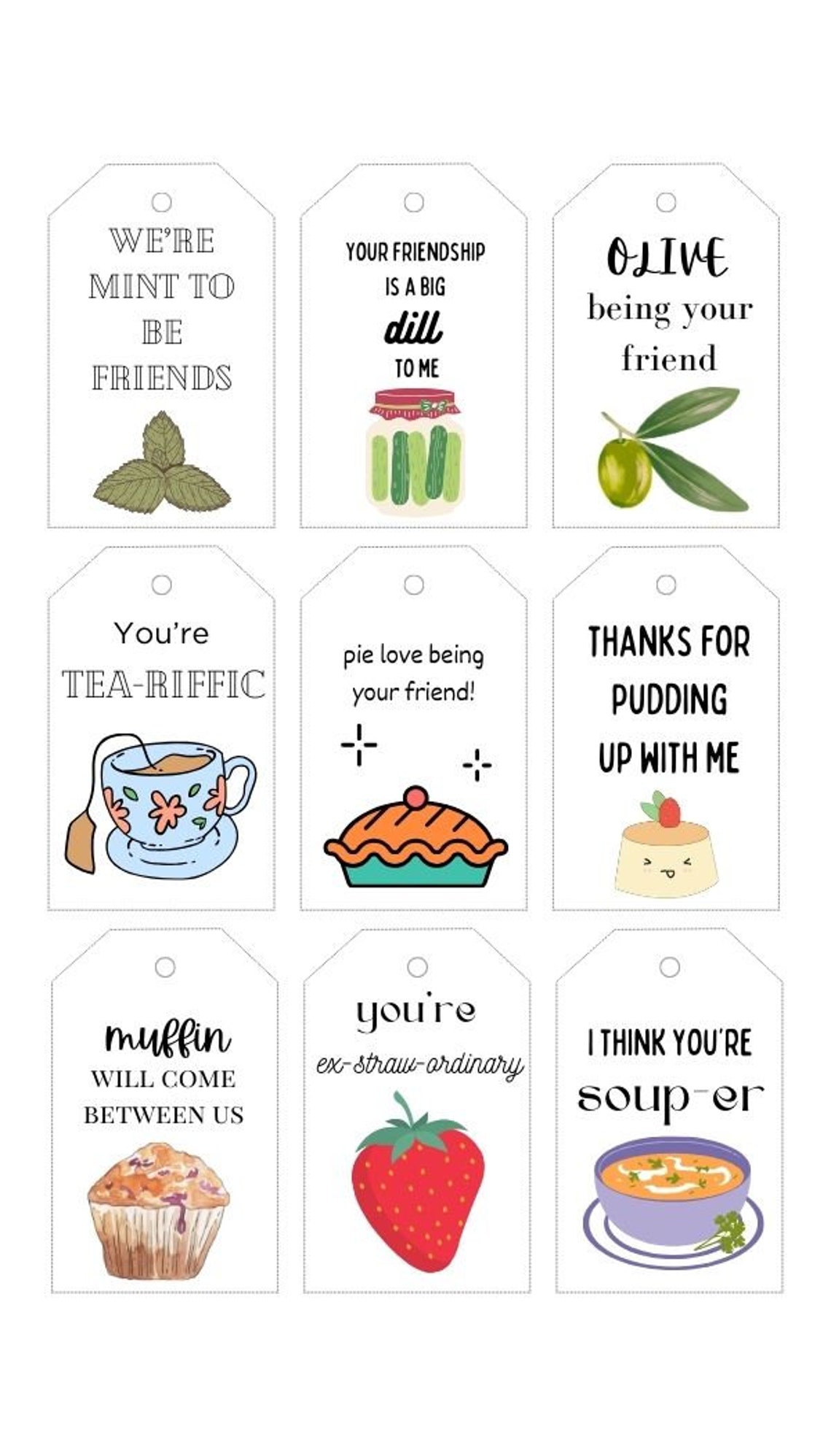 Punny Gift Tags | Gift Tags | LDS Ministering | Ministering Gifts ...