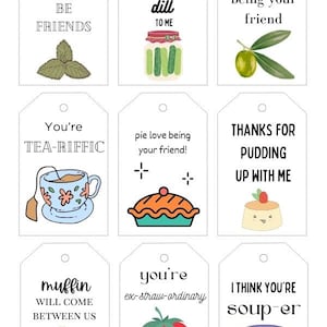 Punny Gift Tags | Gift Tags | LDS Ministering | Ministering Gifts ...