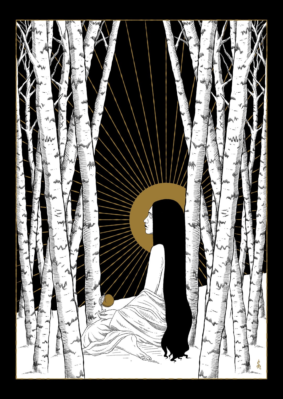 Print yuki-onna, Paper Print, Japanese Banshee, Japan Banshee, Japanese ...