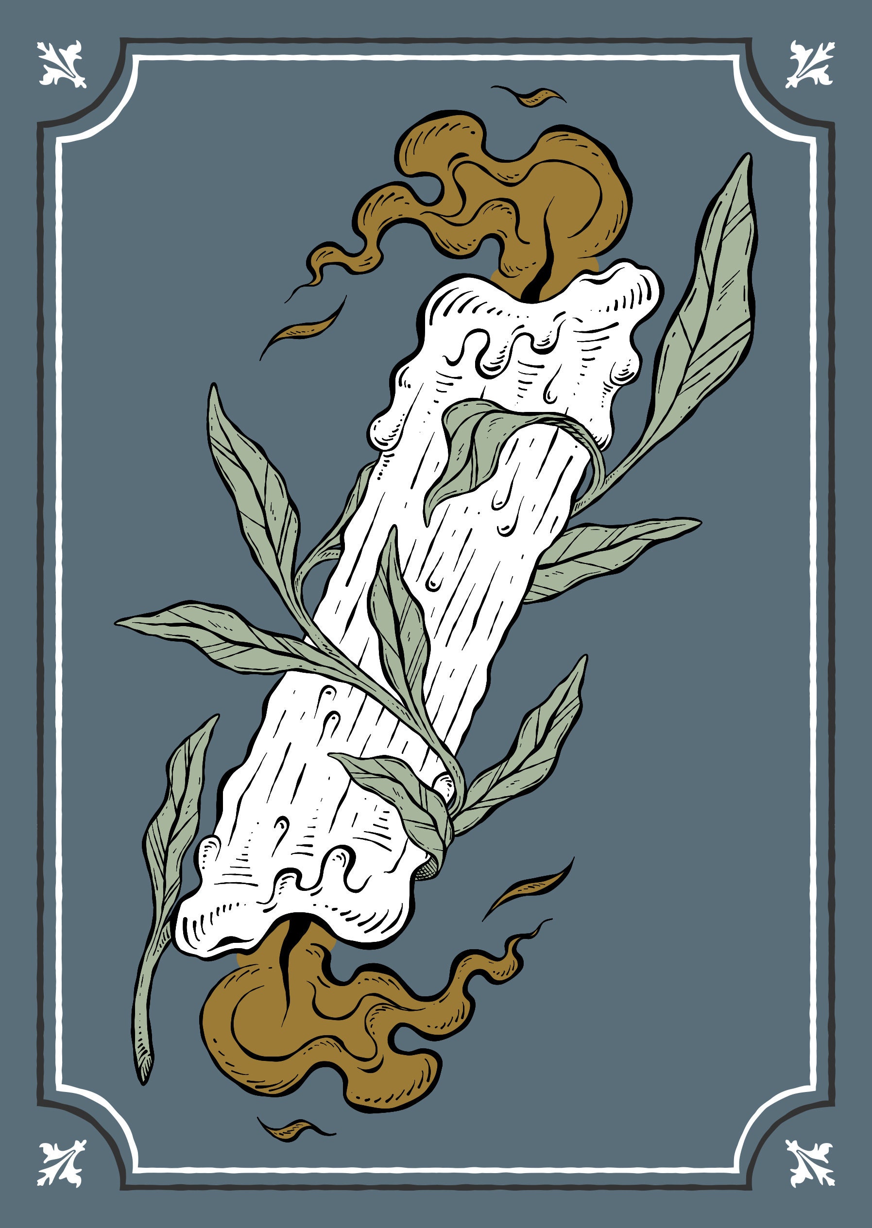 Print babylon Candle, Paper Print, Candle, Candle, Sage, Sage - Etsy