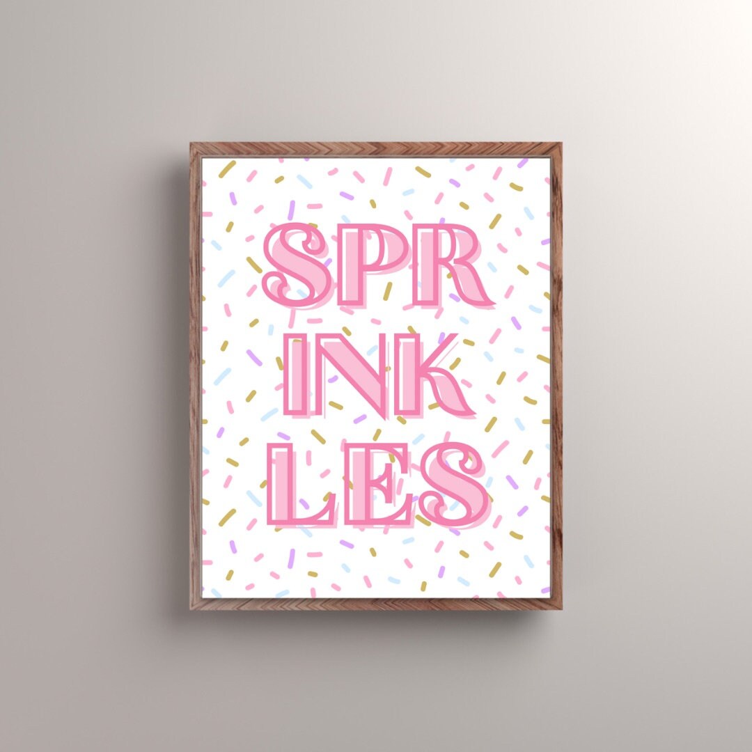Sprinkles L Bakery Wall Art | Bakery Wall Prints | Bakery Digital Art ...