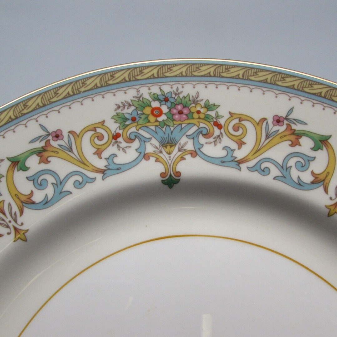 Aynsley Henley Pattern Green Back Stamp Gold Trim Salad Plate - Etsy