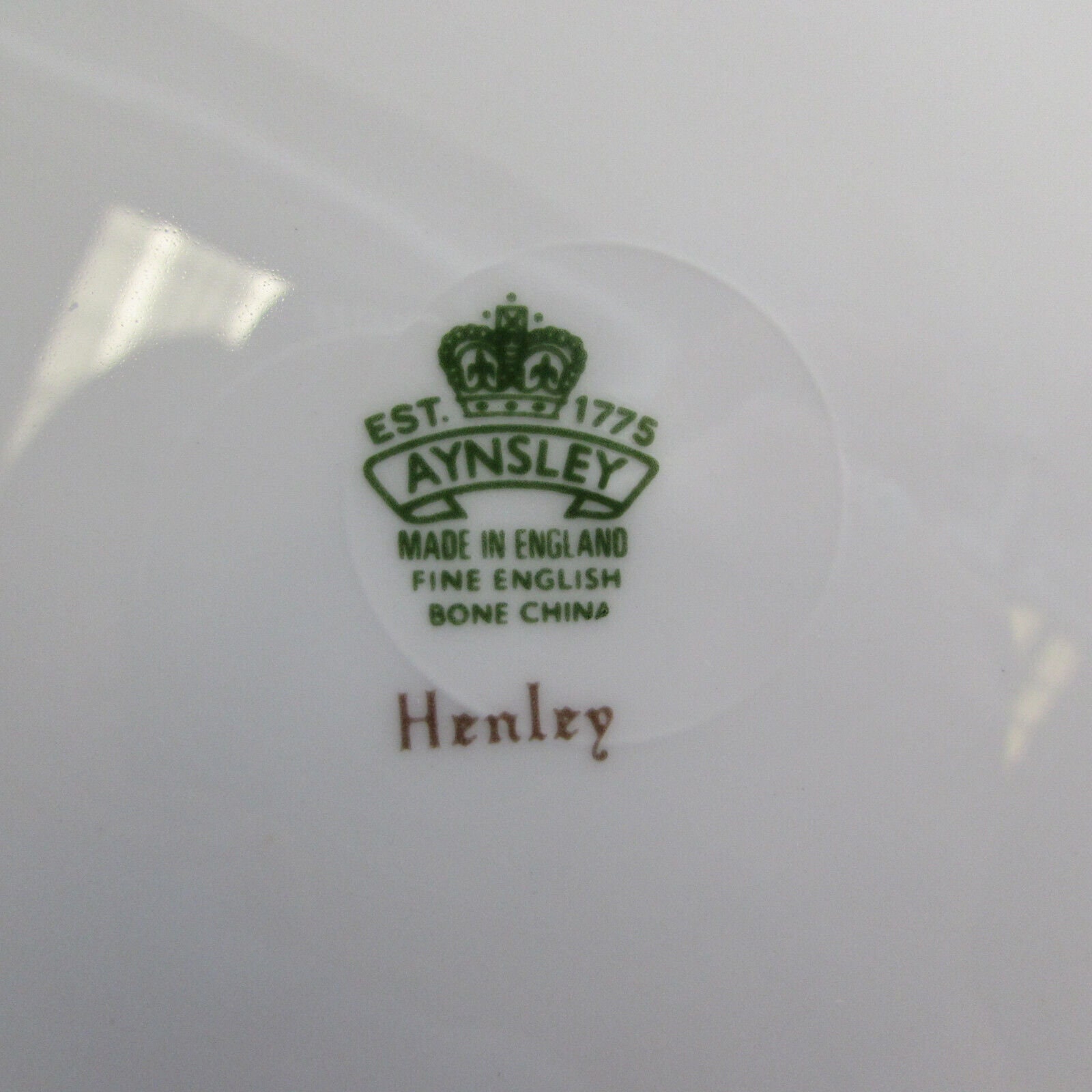 Aynsley Henley Pattern Green Back Stamp Gold Trim Salad Plate - Etsy