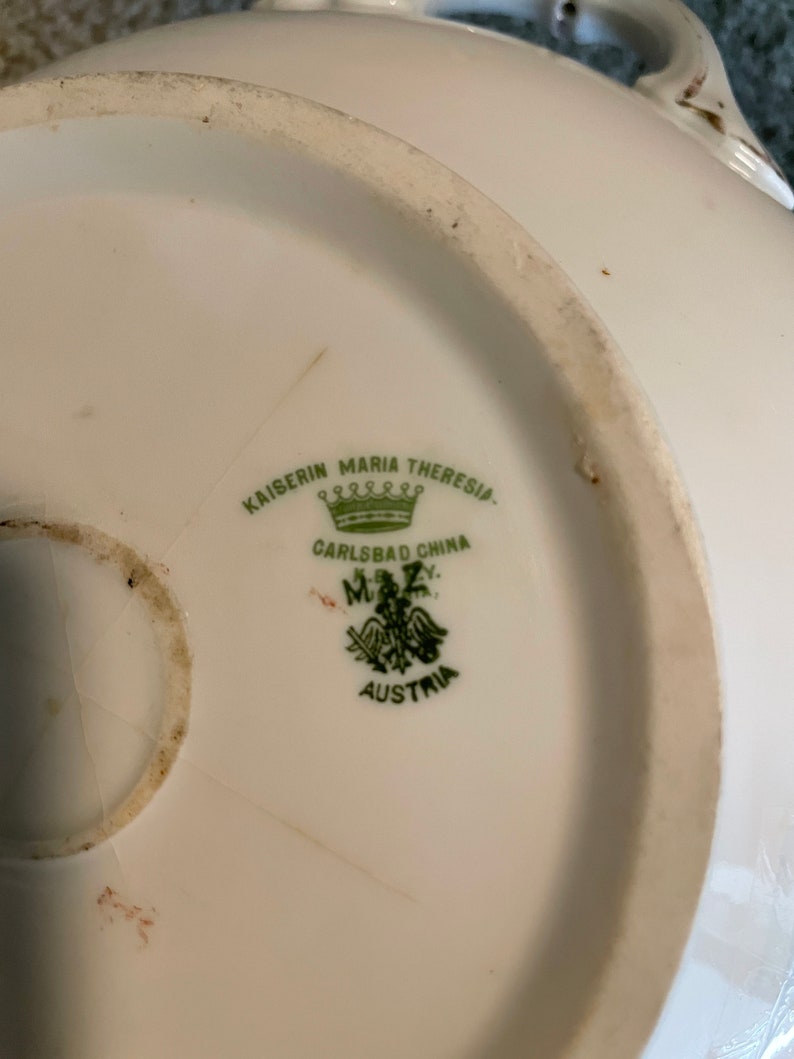 Rare 1800's Carlsbad Porcelain China Austria Kaiserin Maria Theresia - Etsy